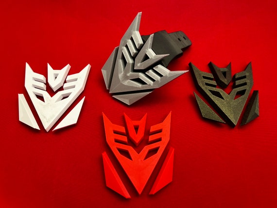 Red Decepticon Logo Red Decepticon Etsy UK
