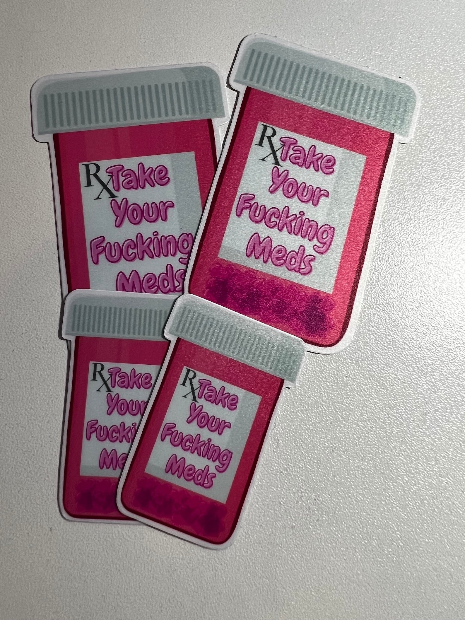 Take Your Meds Sticker, Cute Blue or Pink Pill Reminder, Gifts for ...