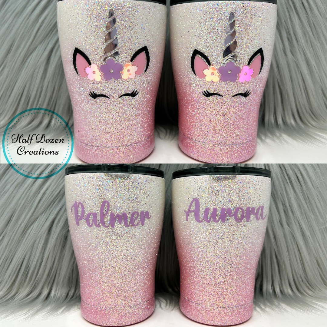 Unicorn Glitter Tumbler, Kid Tumbler, Kid Cup, Kid Gift, Kid Birthday ...
