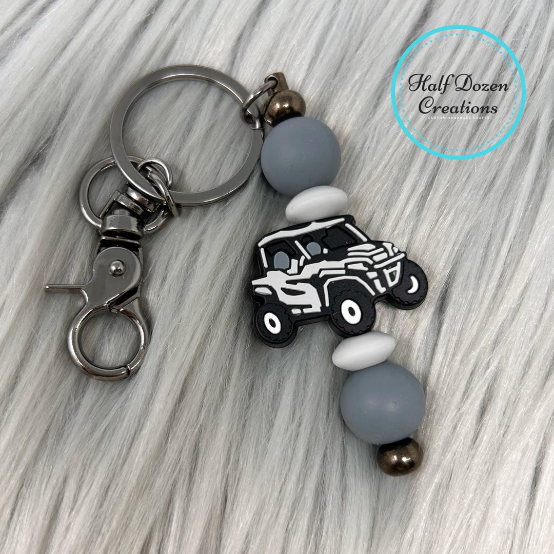 Side by Side Utv Atv Outdoor Beaded Keychain Silicone Beads for Guy Man ...