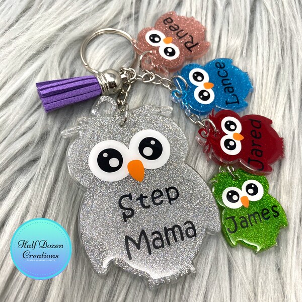 Owl Keychain - Etsy