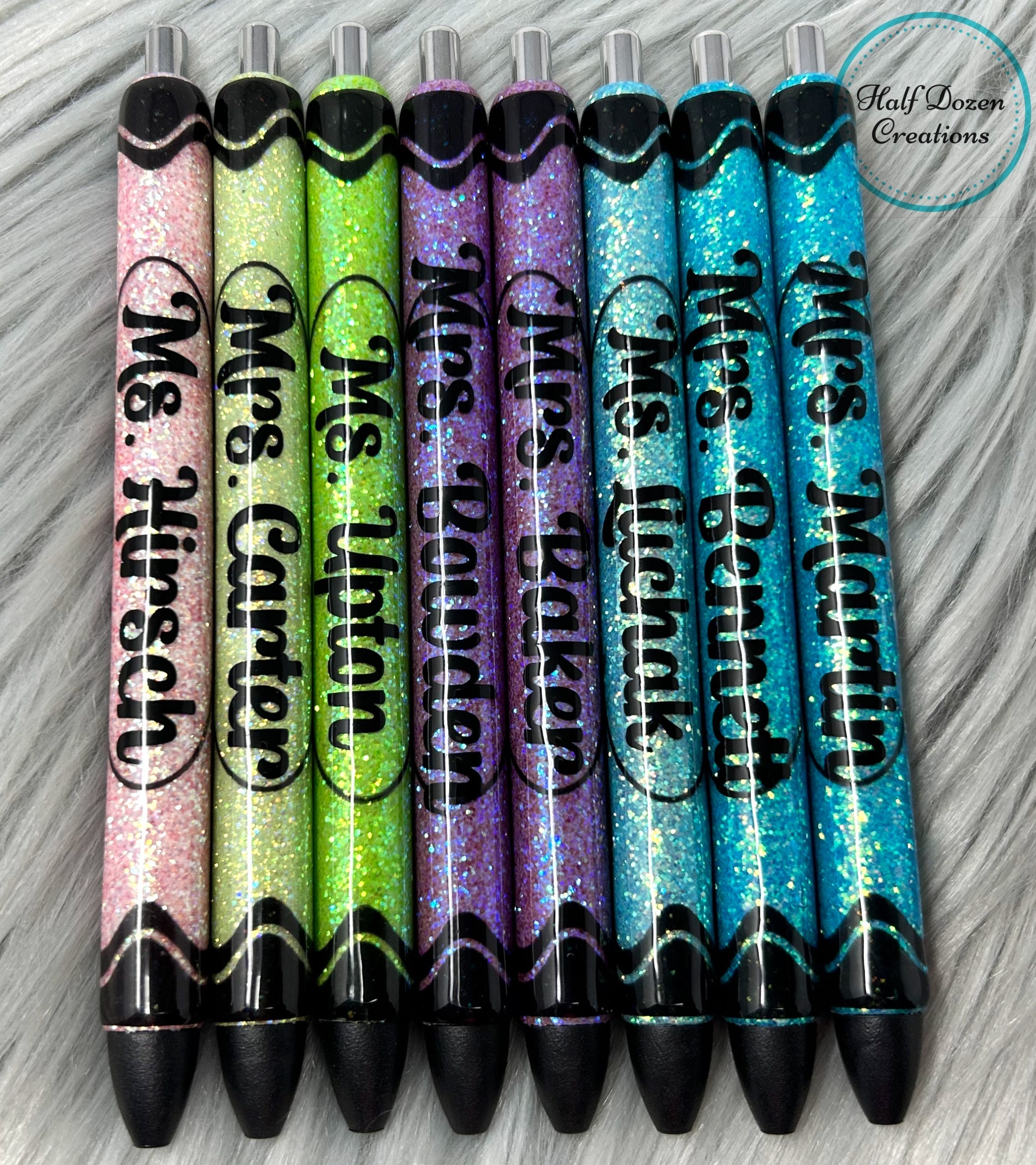 Crayon Glitter Inkjoy Gel Pen Teacher Pen Para Pen Custom - Etsy