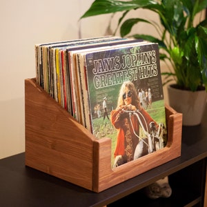 Rustic Wooden Vinyl Record Storage Box | LP Album Organizer - Etsy