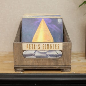 Personalised 7inch Record Box, Vinyl Record Storage, 7 Inch Vinyl Box ...