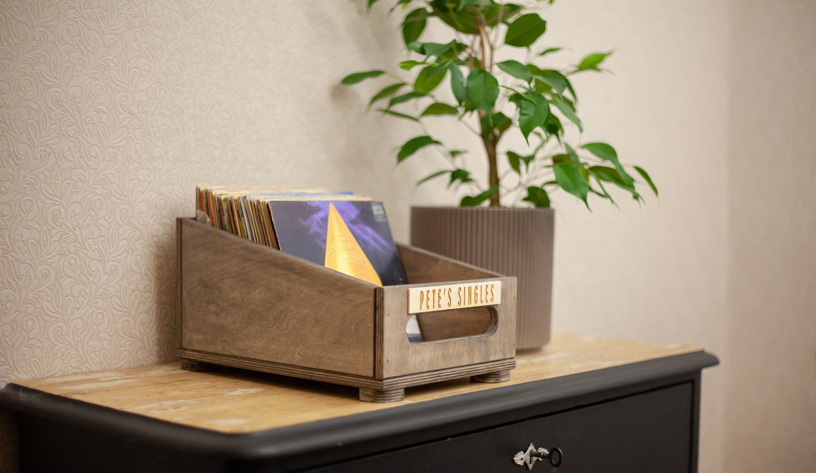 Handmade 7 Inch Vinyl Record Storage Box, Baltic Birch Display - Etsy