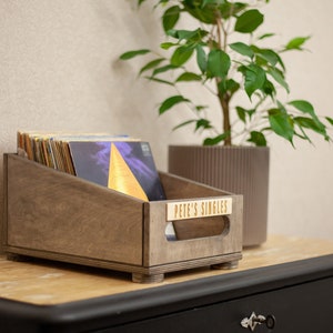 Personalised 7inch Record Box, Vinyl Record Storage, 7 Inch Vinyl Box ...
