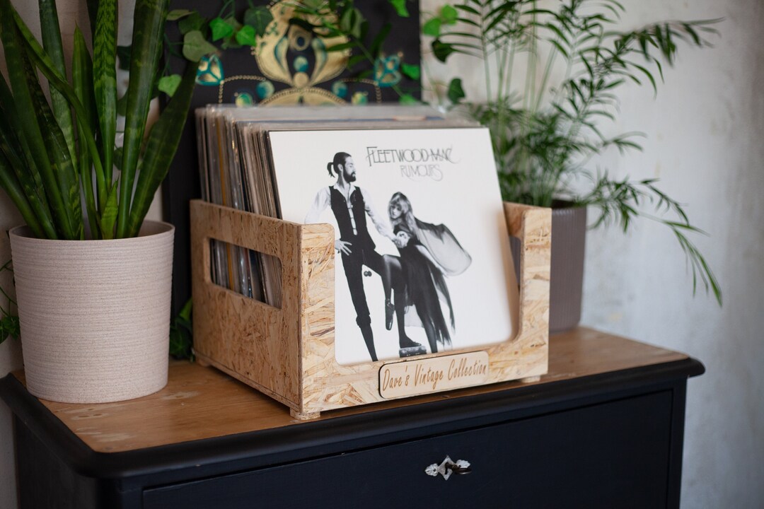 Industrial Style Vinyl Record Storage, Record Box, Record Flip Rack ...