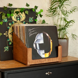 Vinyl Record Box, Handmade Record Storage, Record Flip Rack, Vinyl ...
