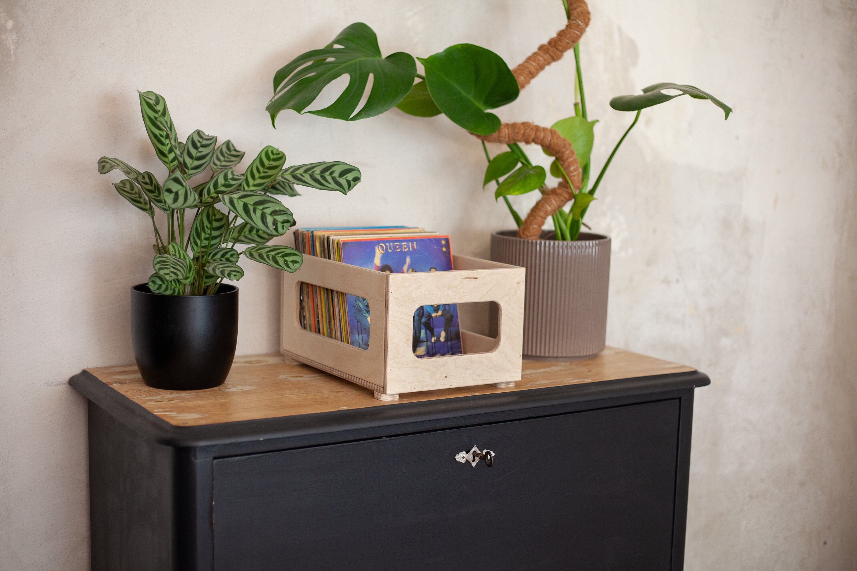 7''record Box, 45 Rpm Record Flip Rack Storage Box, Single 7 Inch Vinyl ...