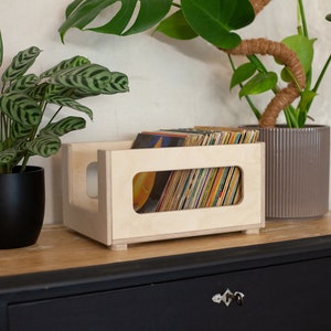 45 Rpm Record Flip Rack Storage Box, Single 7 Inch Vinyl Box Display ...