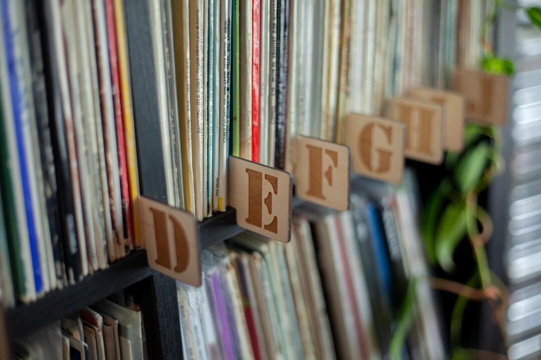 Vinyl Record Dividers A-Z, Stencil Alphabet LP Separators for Vinyl ...