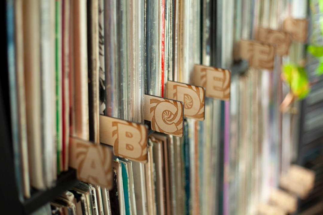 Vinyl Record Dividers A-Z, Alphabet LP Separators for Vinyl Storage, LP ...