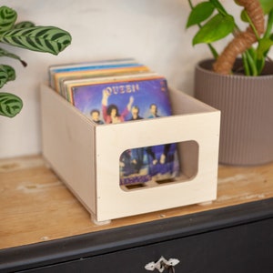 45 Rpm Record Flip Rack Storage Box, Single 7 Inch Vinyl Box Display ...