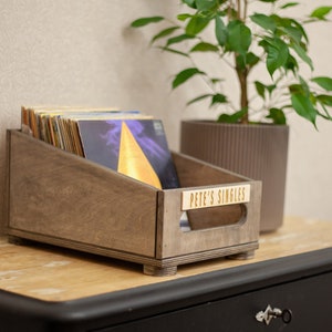 Handmade 7 Inch Vinyl Record Storage Box, Baltic Birch Display - Etsy