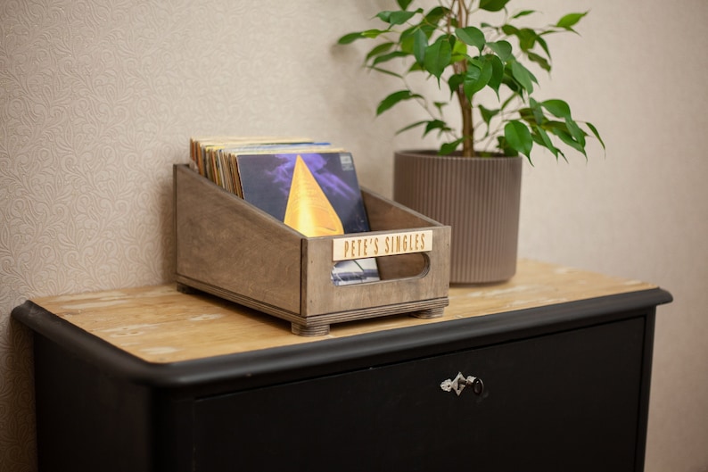 Personalised 7inch Record Box, Vinyl Record Storage, 7 Inch Vinyl Box ...