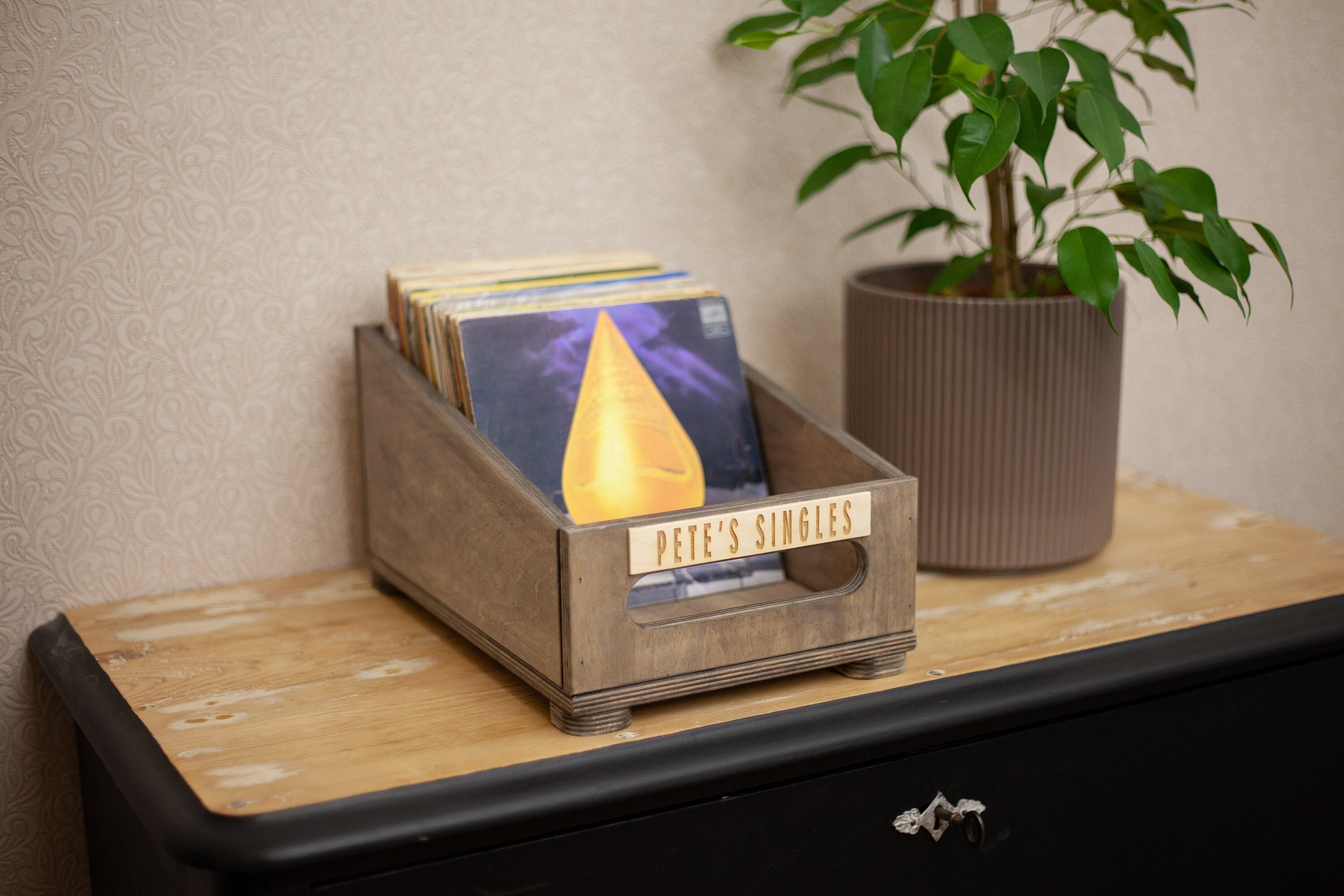 Personalised 7inch Record Box, Vinyl Record Storage, 7 Inch Vinyl Box ...