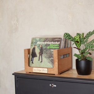 Personalized Vinyl Record Storage Box a Minimalistic Style Record Box ...