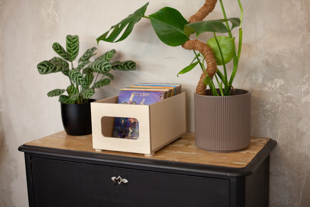 45 Rpm Record Flip Rack Storage Box, Single 7 Inch Vinyl Box Display ...