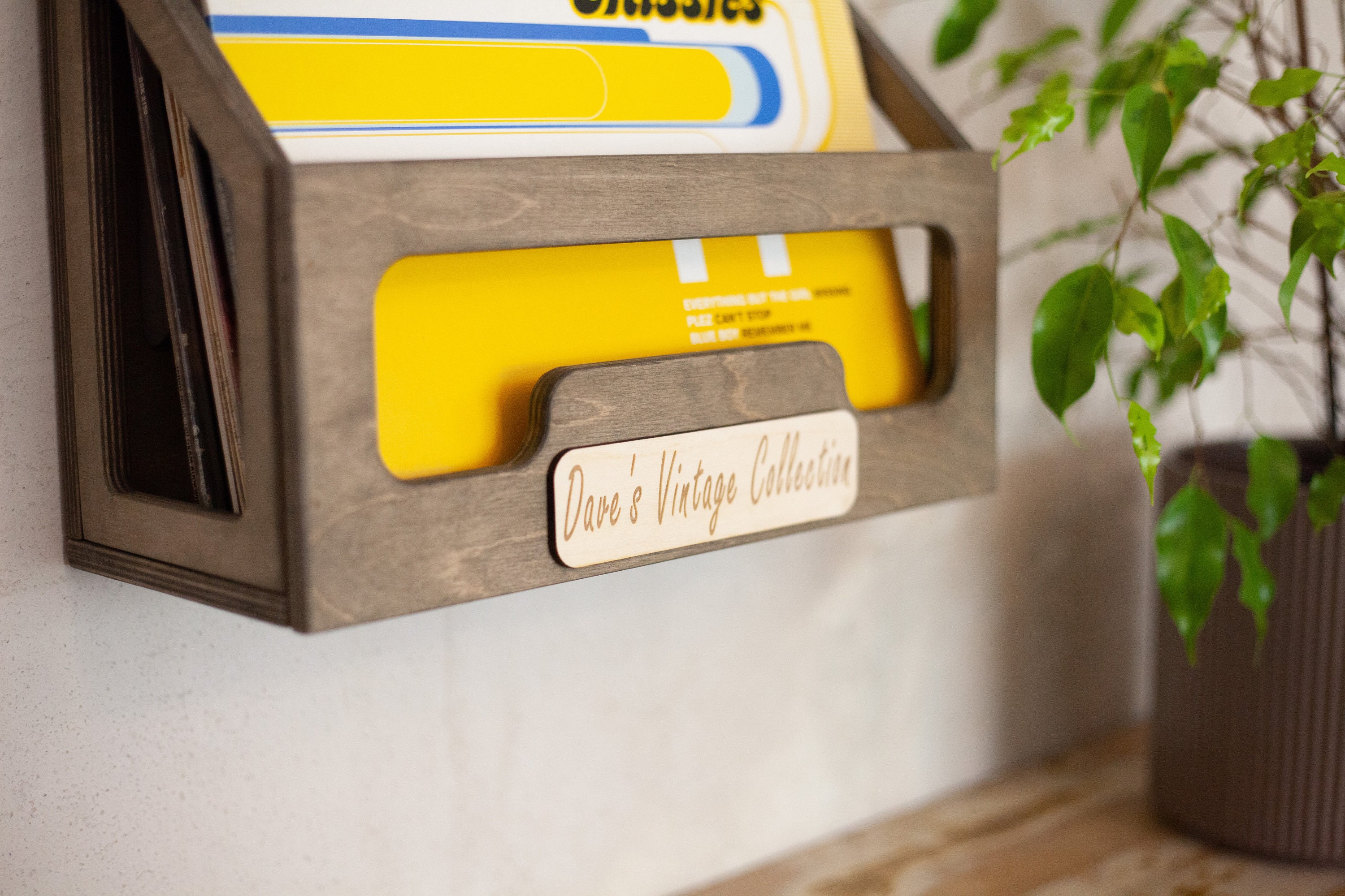 Vinyl Record Wall Shelf Wall Mounted Record Storage LP Wall - Etsy