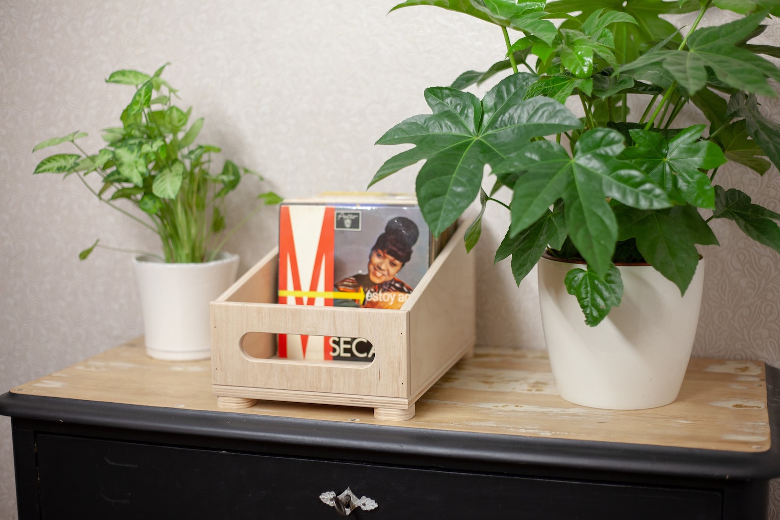 Handmade 7 Inch Vinyl Record Storage Box, Baltic Birch Display - Etsy
