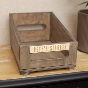 Personalised 7inch Record Box, Vinyl Record Storage, 7 Inch Vinyl Box ...