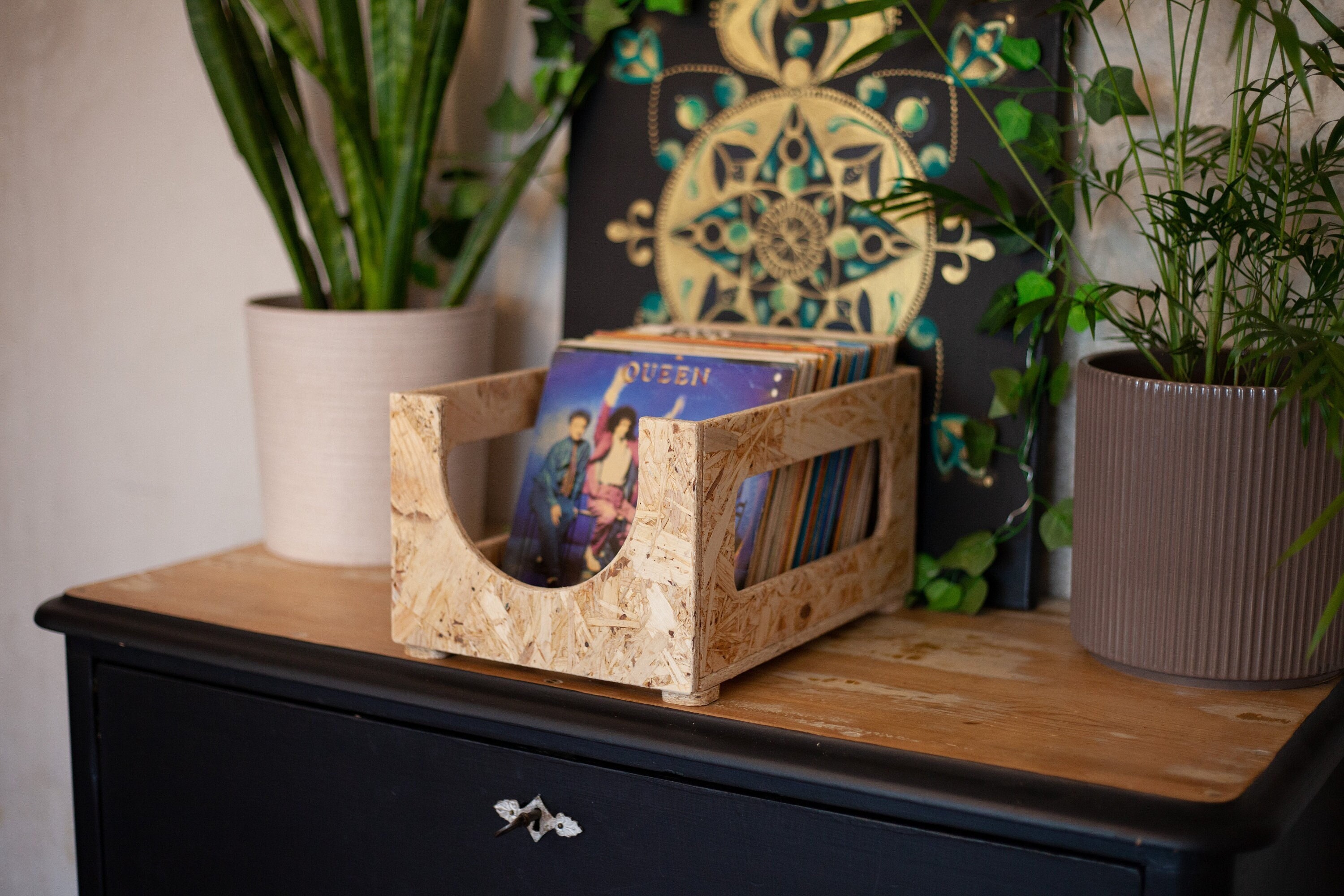 45 Rpm Record Flip Rack Storage Box, Single 7 Inch Vinyl Display ...