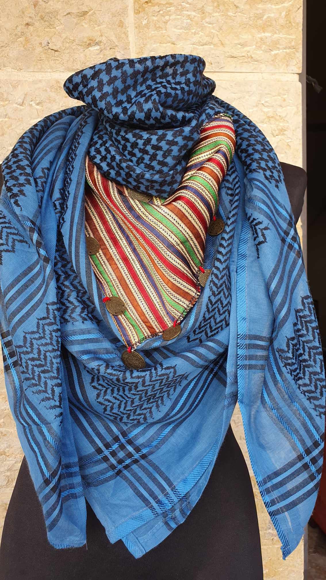 Palestinian Kufiya / Keffiyeh / Shemagh With Traditional Fabric/design ...