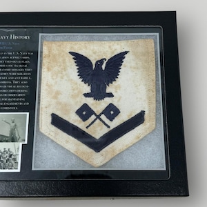 RARE! Original WWII 1941-1945 U.S. Navy Signalman Pacific Uniform Patch ...