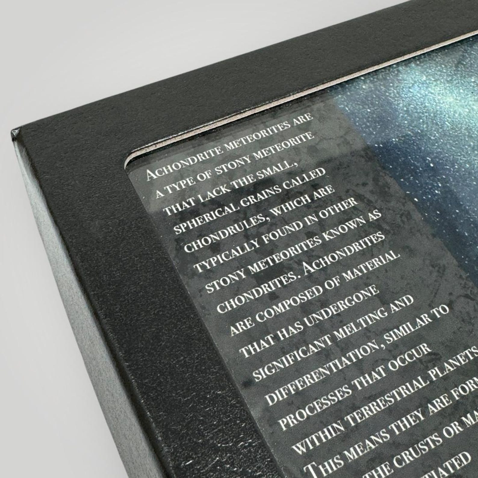NASA Achondrite Meteorite Display Case: Authentic Space Gift (C.O.A ...