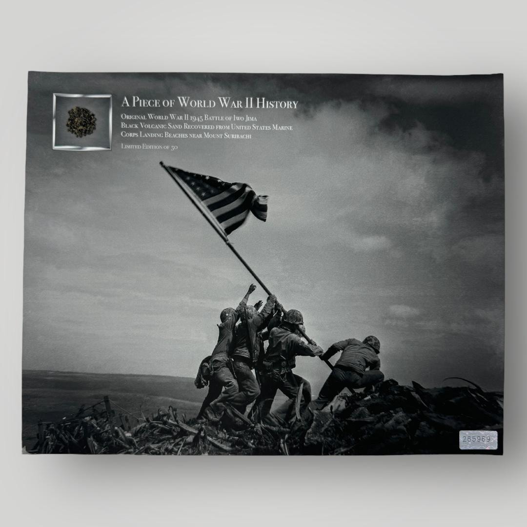 Iwo Jima WWII Print: USMC Volcanic Sand, 1945 (C.O.A.) - Etsy