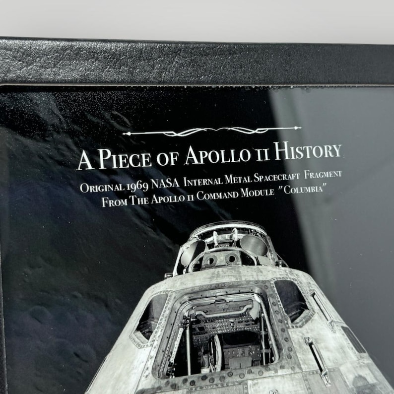 Apollo 11 Columbia Spacecraft Metal Fragment Display (with C.O.A.) - Etsy