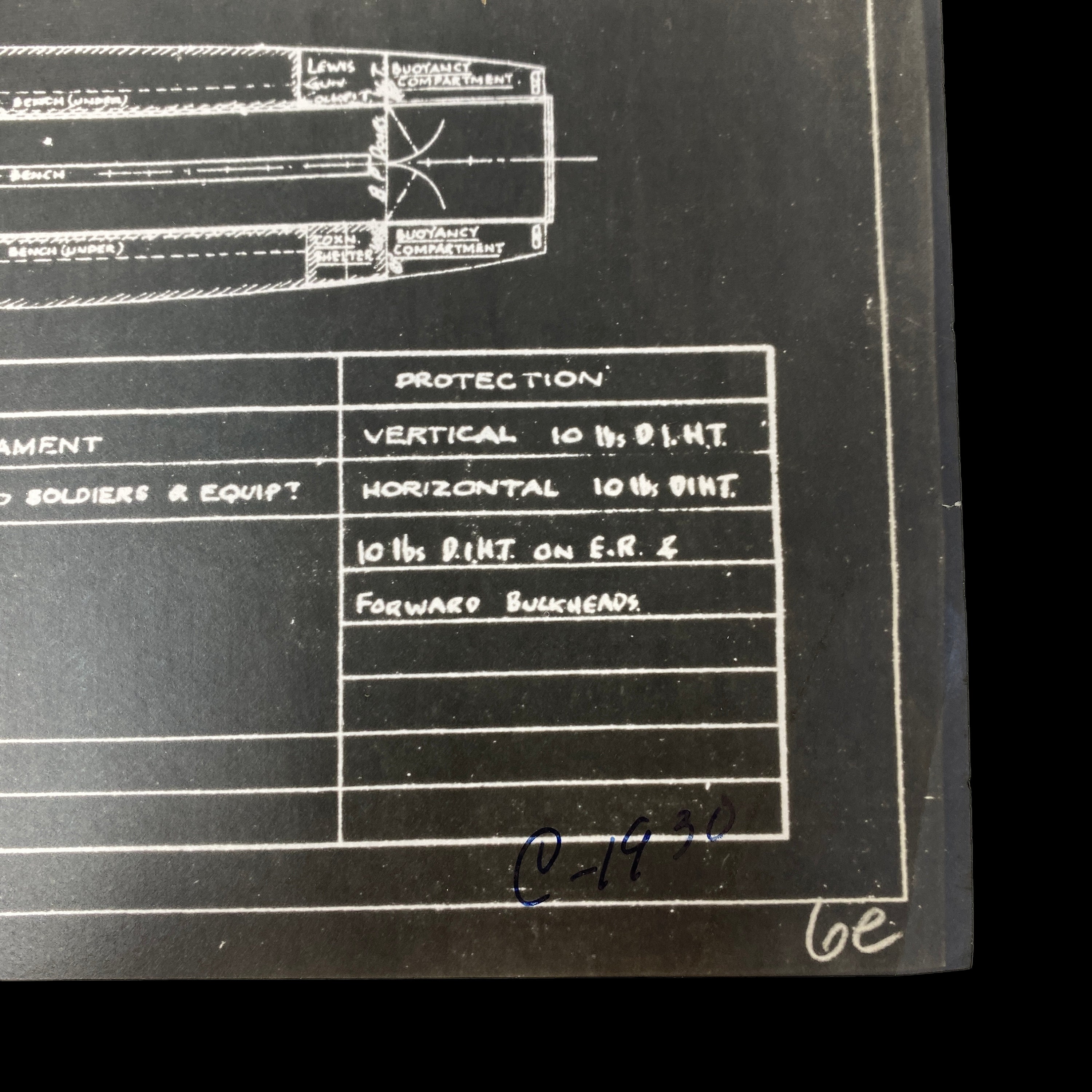 RARE! 1942 WWII LCA Landing Craft Original Design Blueprint D-day ...