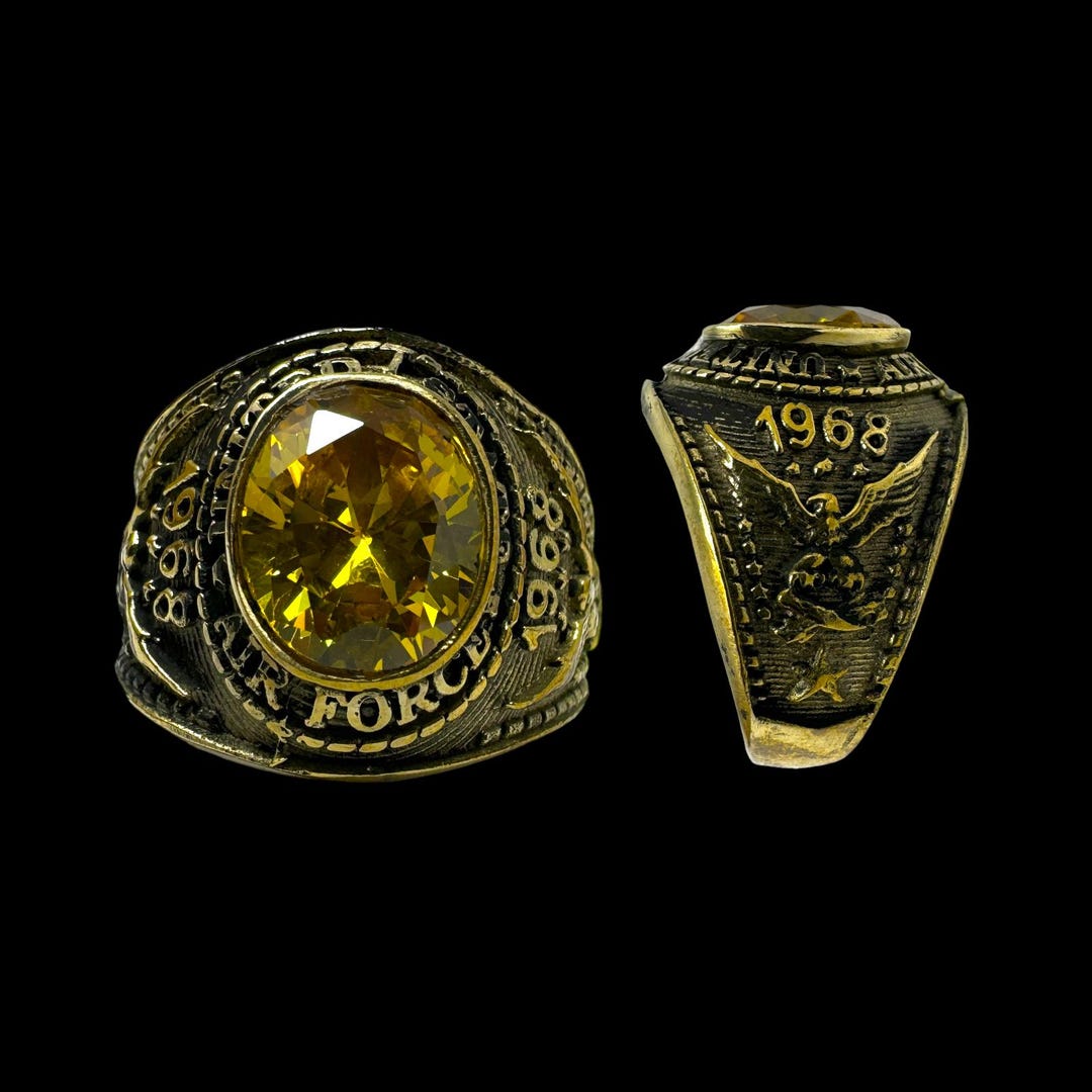 RARE! Original 1968 U.S. Air Force 10K Solid Gold USAF Pilot Theater ...