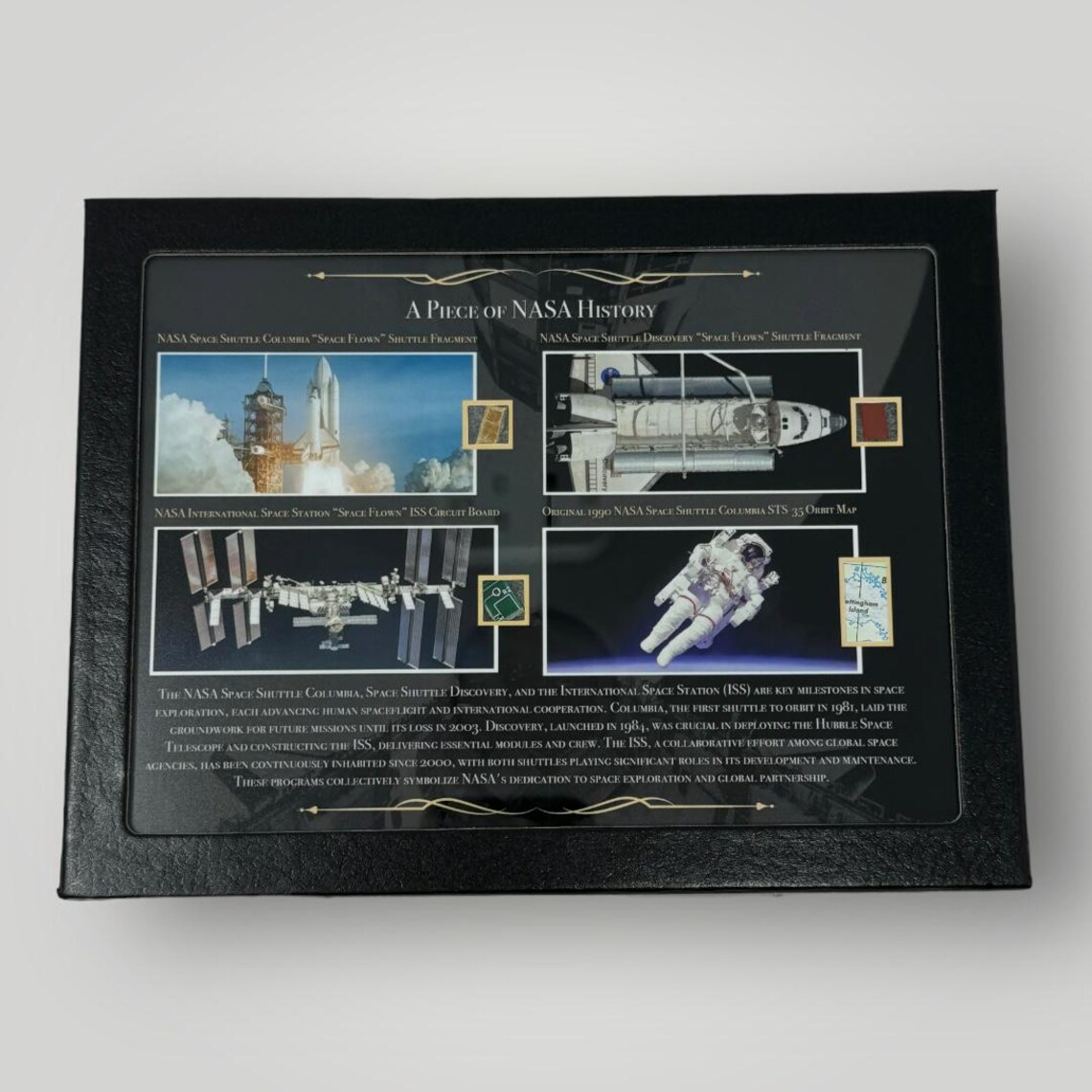 NASA Space Shuttle & ISS "piece of History" Display Case With COA - Etsy
