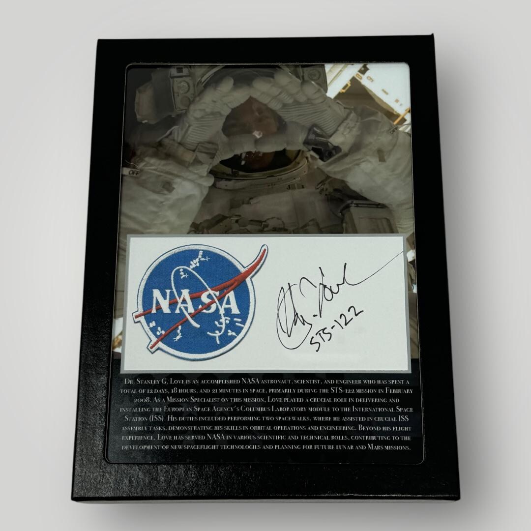 NASA Space Shuttle Atlantis: Stanley G. Love Autographed Display (C.O.A ...