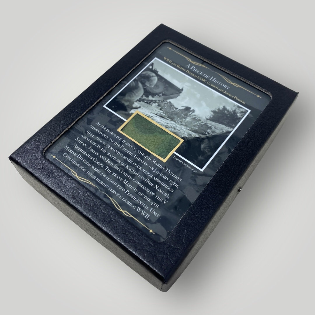 RARE WWII 4th Marine Division USMC Camouflage Jungle Poncho Gear ...