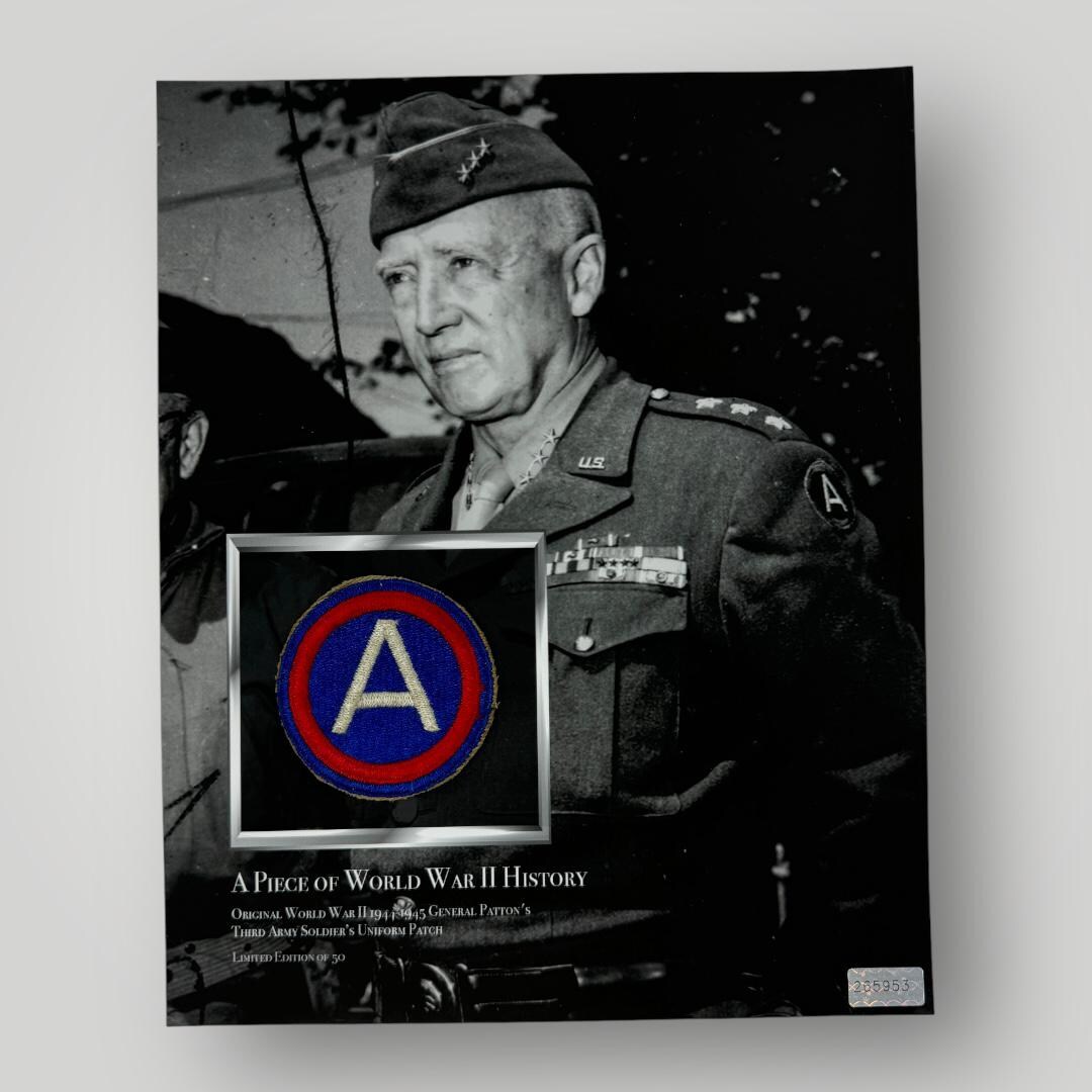 General Patton WWII Print: Third US Army Uniform Patch (COA) - Etsy