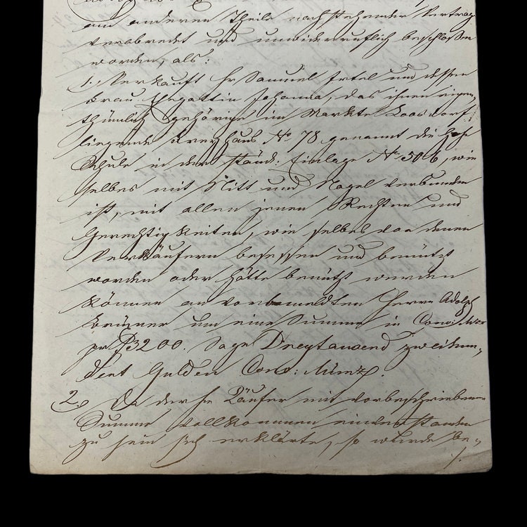 RARE! Original 1839 Handwritten Ink Historical Document (C.O.A ...