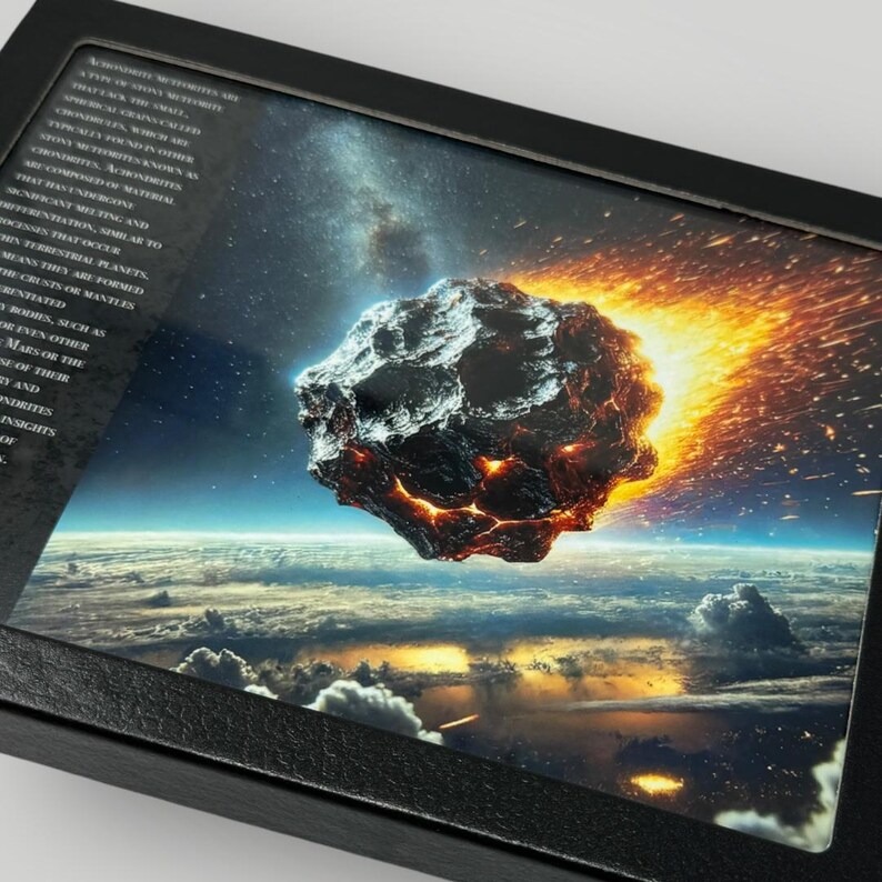 NASA Achondrite Meteorite Display Case: Authentic Space Gift (C.O.A ...