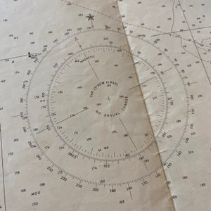 1948 Massachusetts Bay Nautical Map: Antique Ocean Depth Chart - Etsy