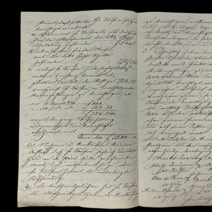 RARE! Original 1839 Handwritten Ink Historical Document (C.O.A ...