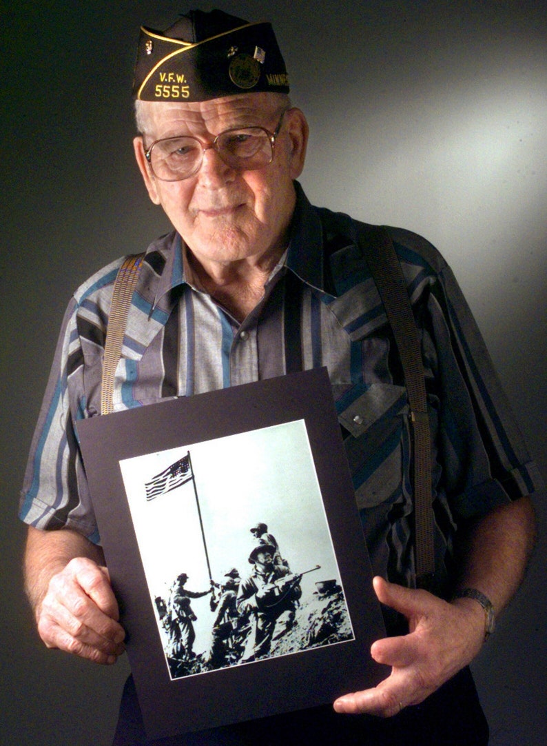 RARE Original WWII USMC Iwo Jima flag Raising Operation Detachment ...