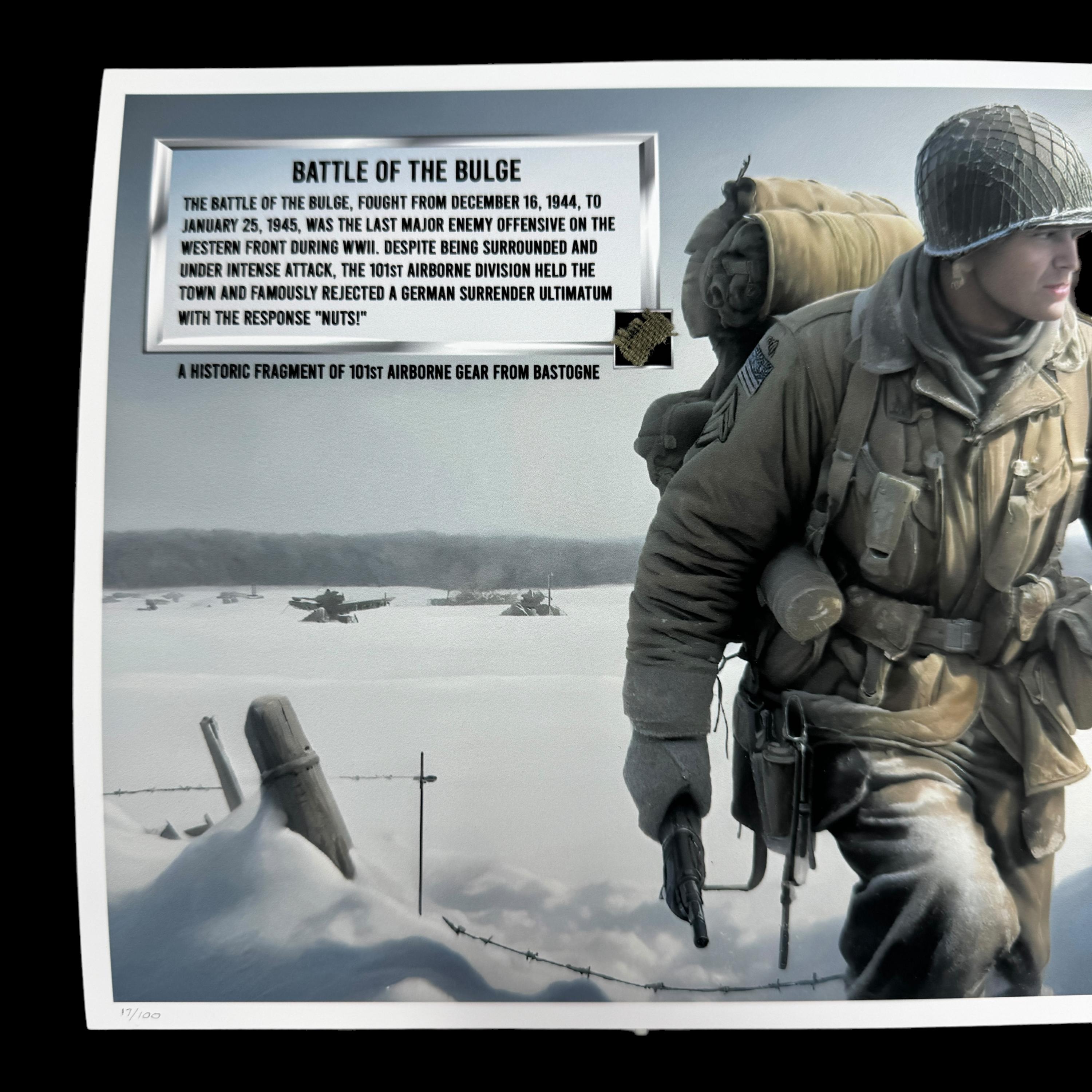 RARE Original WWII Battle of the Bulge 101st Airborne Gear Recovered ...