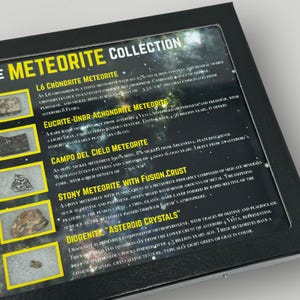 Rare Meteorite Collection Display: Campo Del Cielo, L6 Chondrite (C.O.A ...