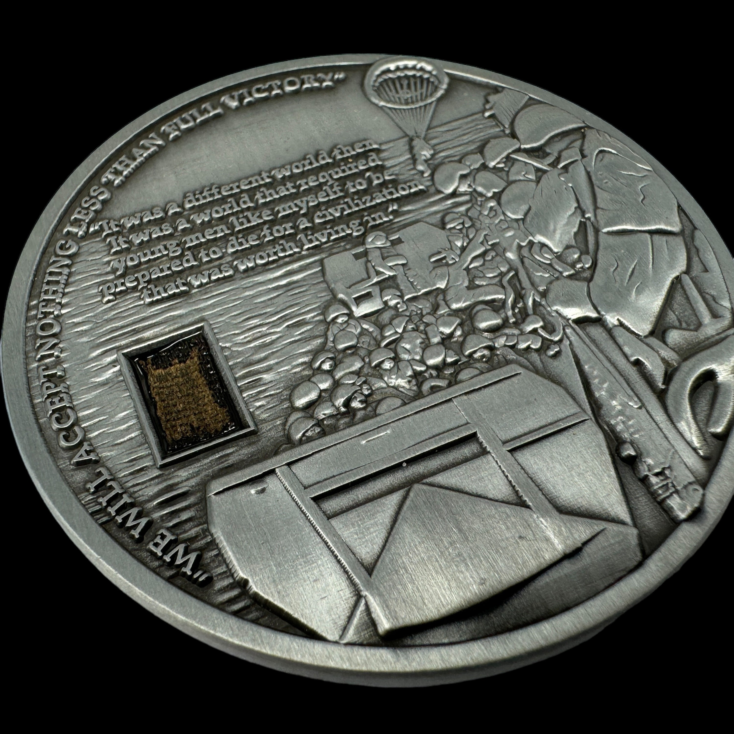 RARE WWII 1944 Original D-day Medallion Omaha Utah Beach Pointe Du Hoc Normandy Piece of WW2 ...