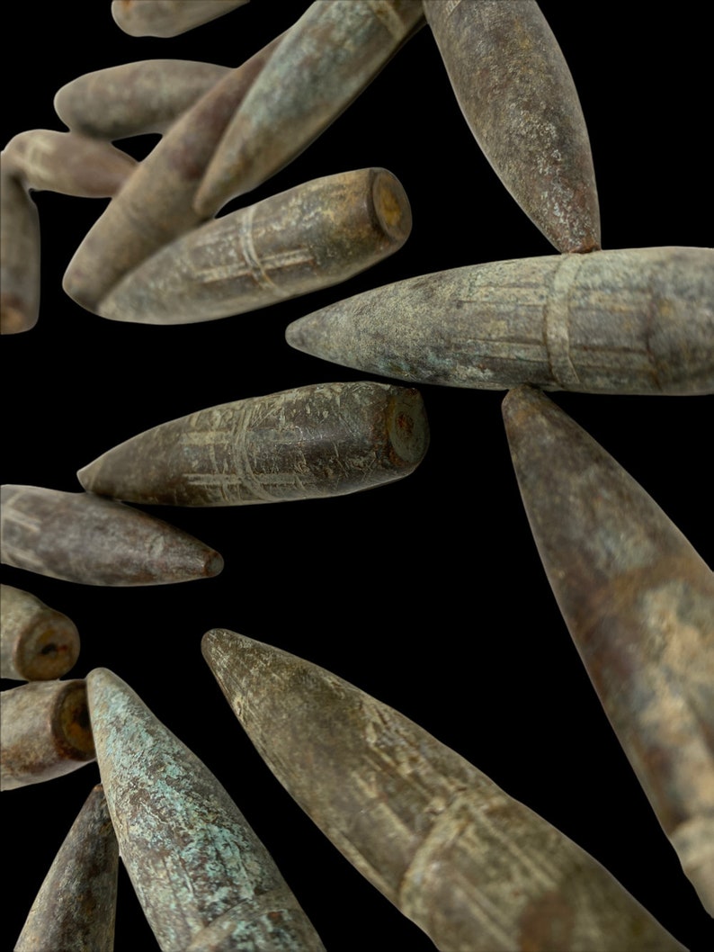 WWII Battle of the Bulge 101st Airborne Bastogne Recovered .50 Fired US ...