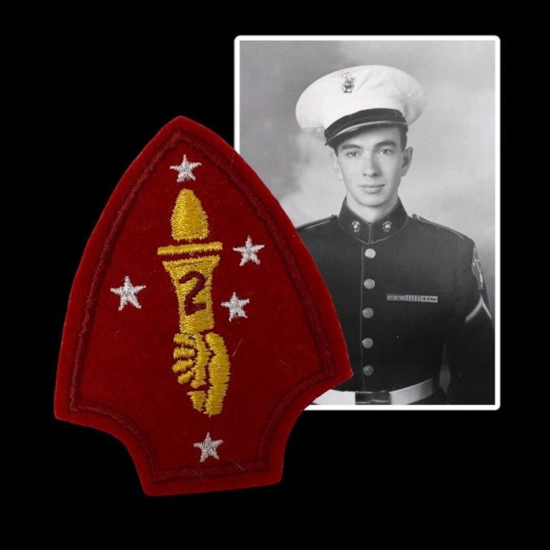RARE! Original 1943 WWII 2nd Marine Division USMC Uniform Shoulder ...