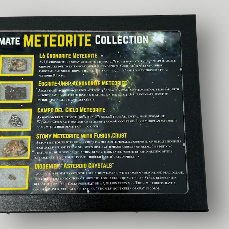 Rare Meteorite Collection Display: Campo Del Cielo, L6 Chondrite (C.O.A ...