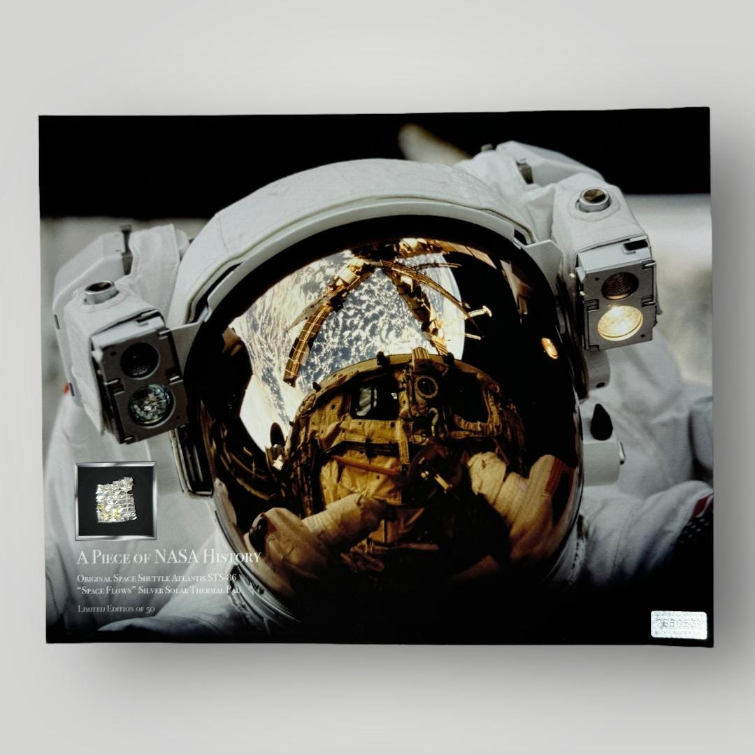 Authentic 1997 NASA Space Shuttle Atlantis STS-86 Space Flown Space ...