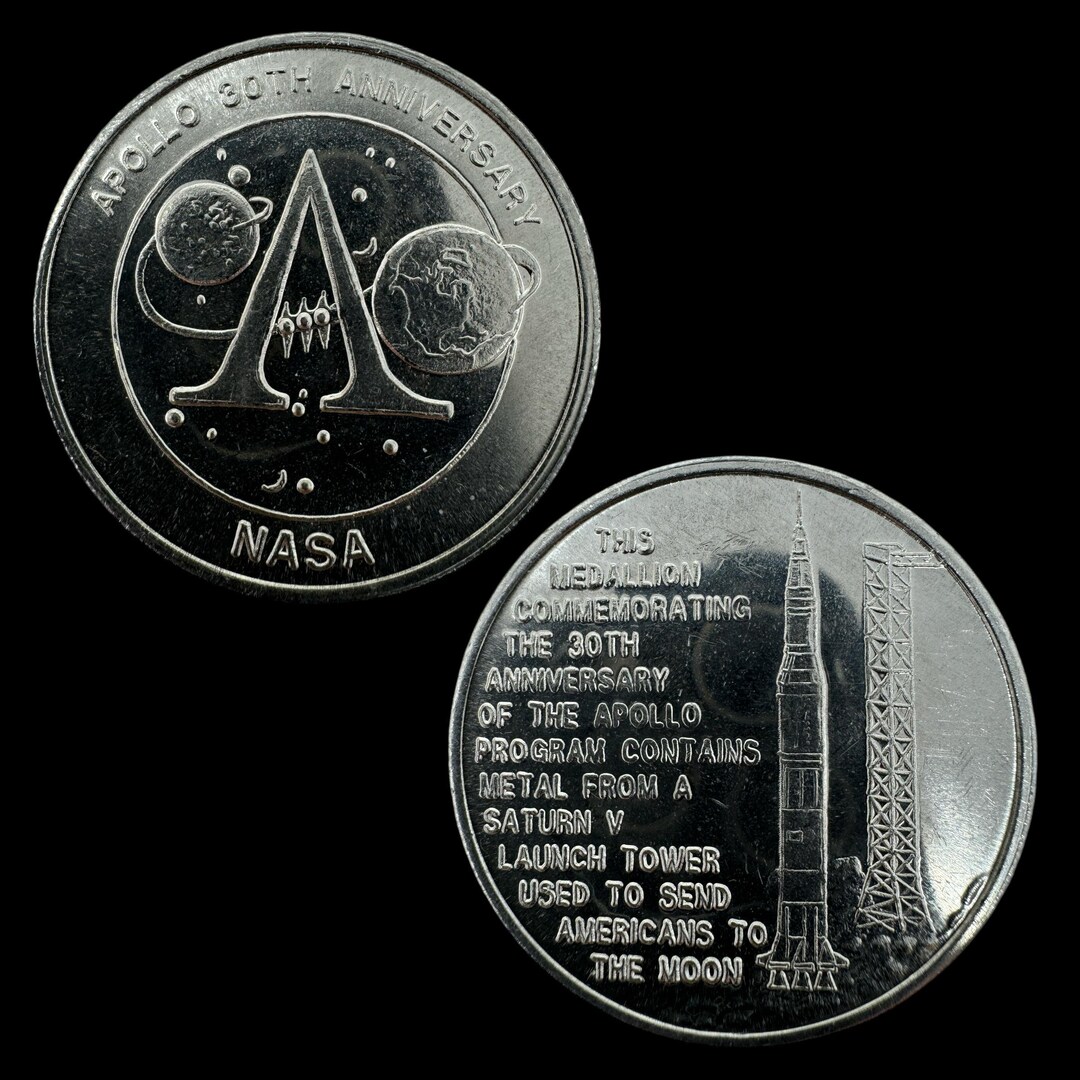 Rare 1969 Apollo 11 Medallion: Saturn V Launch Tower Metal (C.O.A.) - Etsy